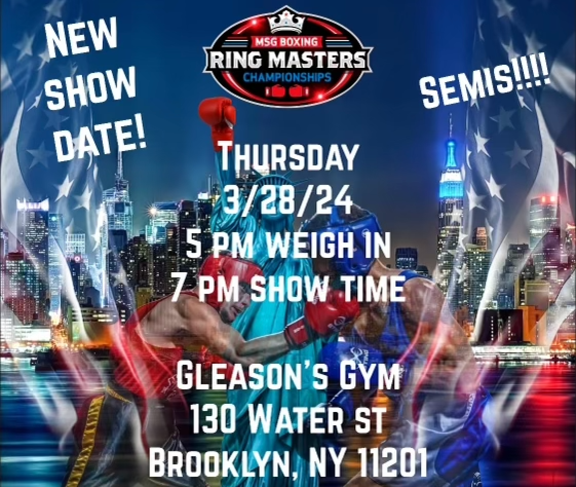 Amateur Boxing Ringmaster tournament Show | Gleason's Gym