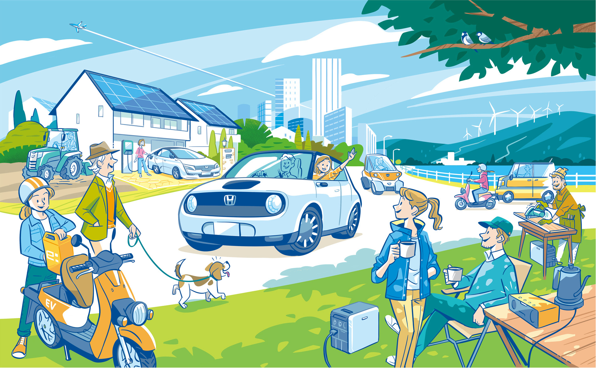 Honda eMaaS| nh-illust