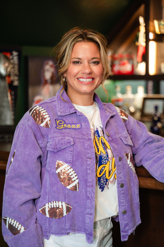 LSU Corduroy Jacket | Duchess K Design