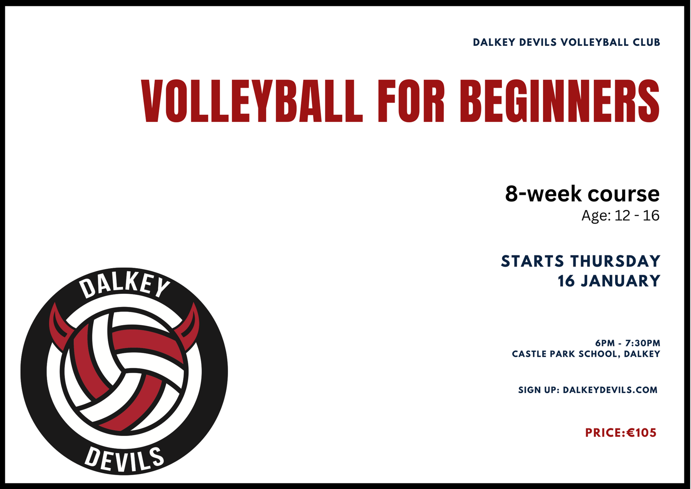 Beginners Volleyball Course | Dalkey Devils