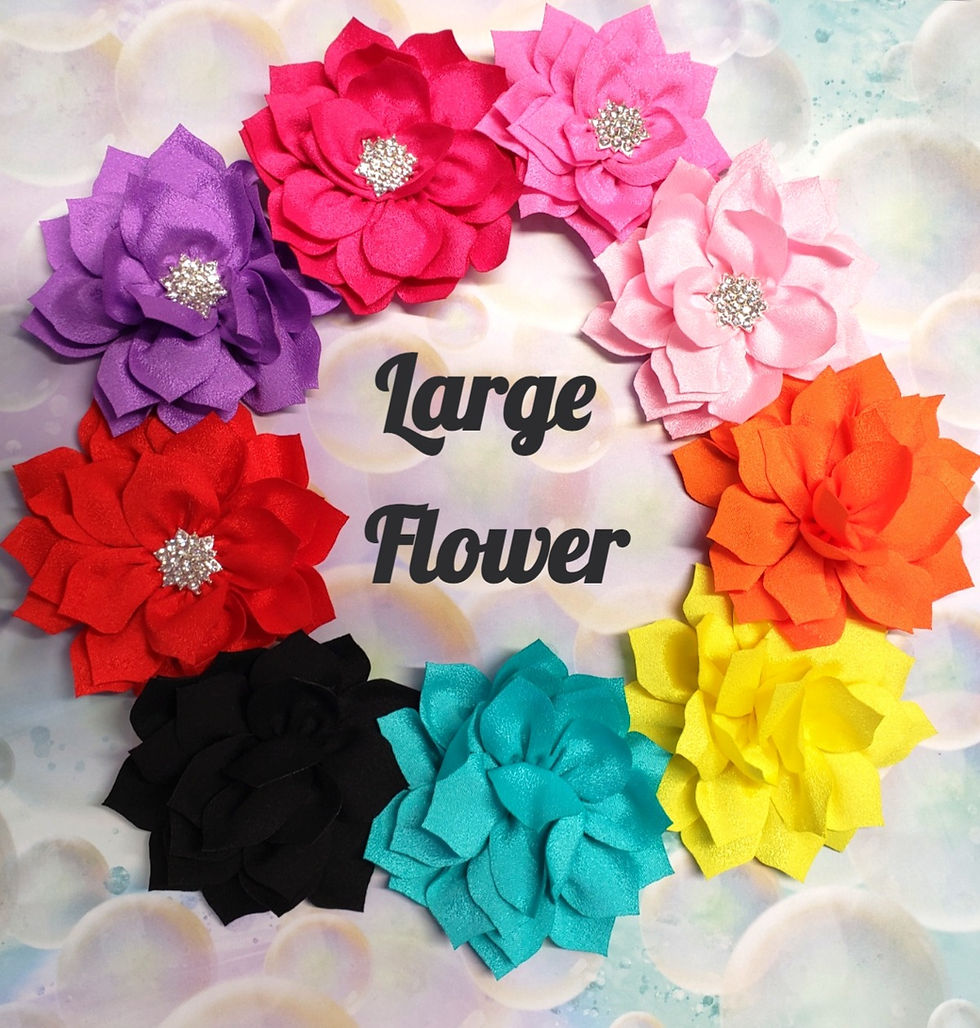 Fluffy Collar Flowers | Posh Pet's Boutique