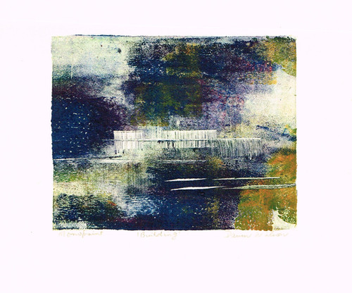 Dawn Wilson, Monoprint, Building | delightful-prints