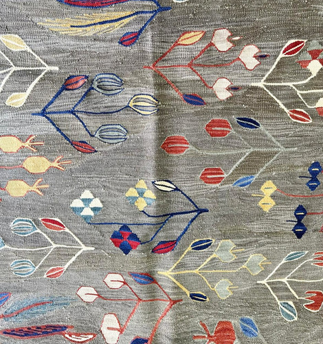 New Wheat & Wildflower Kilim | tribalcollections