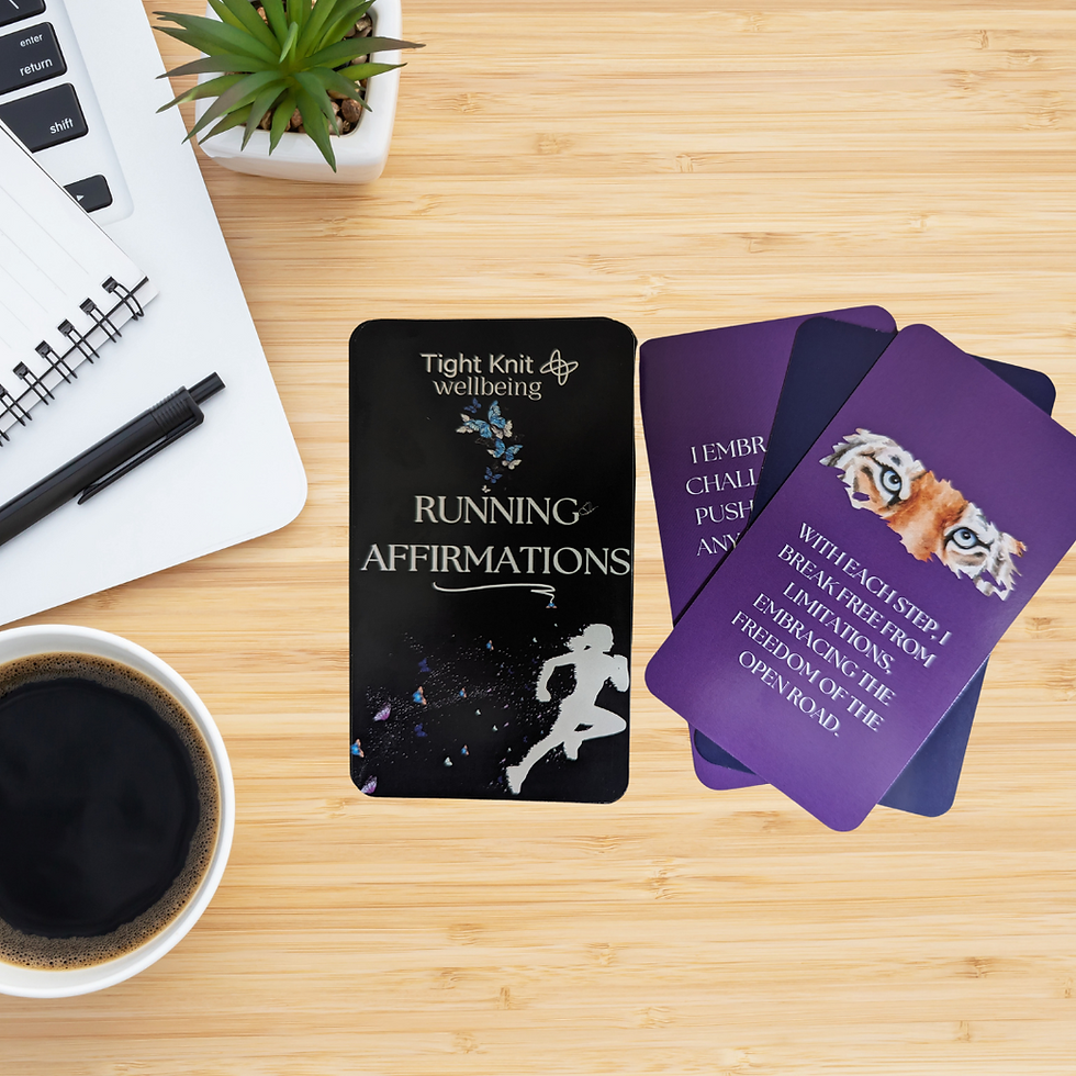Running Affirmation Cards | Tight Knit Wellbeing