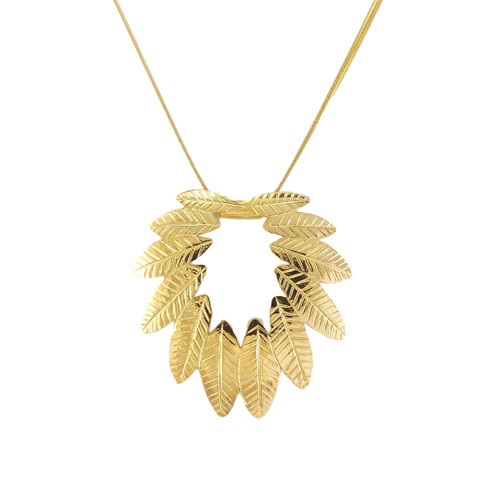 Collar Hojas de Olivo plata | dam-joyeria