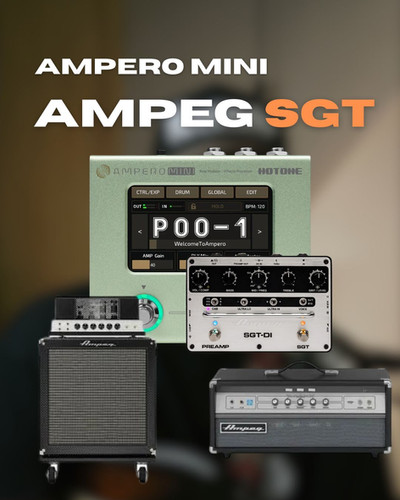 AMPEG SGT - SVT + B15 AMPERO MINI | Bass Stomp