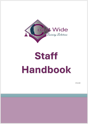 Staff Handbook TEMPLATE | Coast Wide Training