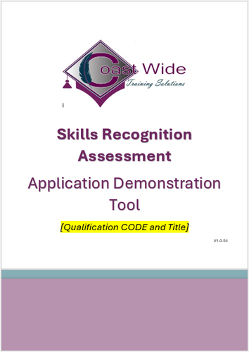 Recognition (RPL) Kit - TEMPLATES | Coast Wide Training