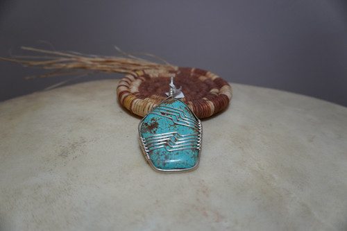 Travis Jensen Silver Wrapped Pendant | Kilgore American Art