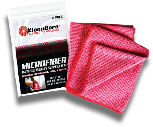 Microfiber Waffle Weave Cloth - 2 Pack | Kleen-Bore