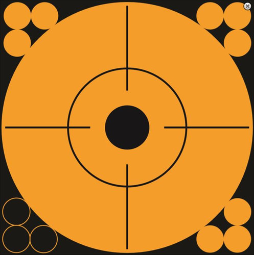 6" Orange Targets (Peel & Stick) - 1 Targets / 12 Pasters Per Sheet ...