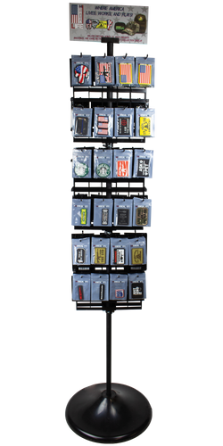 3 Panel Dual Sided Rotating Merica Life Morale Patch Merchandiser ...