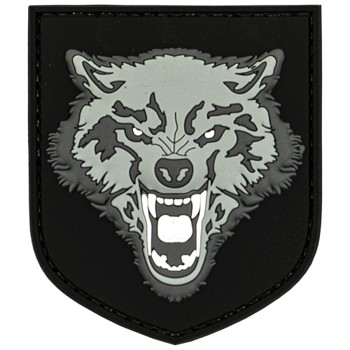 3D Lone Wolf Black/Grey Patch | merica-life.com