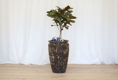 Atlantis Glaze Pot Blue/Brown (Available in 2 sizes) | Al Fresco