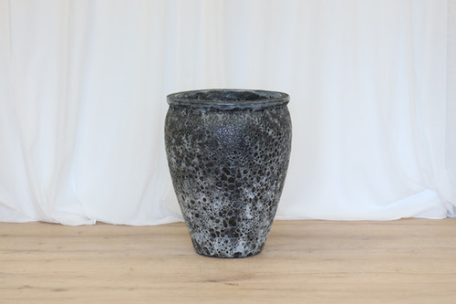 Atlantis Glaze Pot Blue/Black | Al Fresco