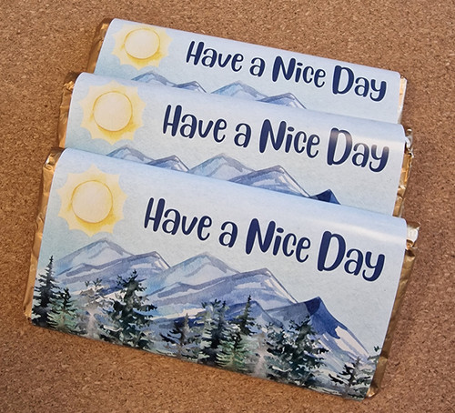 Have a nice day chocolate bar wrapper gift | GiftsToDoor