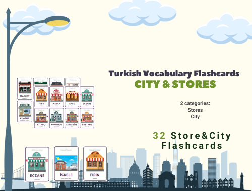 Turkish Vocabulary Flashcards(City) | Turkish Academy