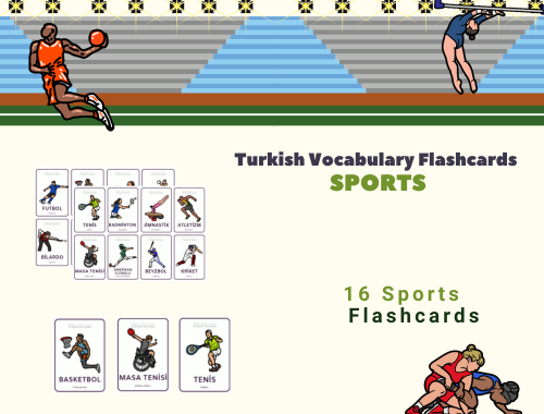 Turkish Vocabulary Flashcards(Sports) | Turkish Academy