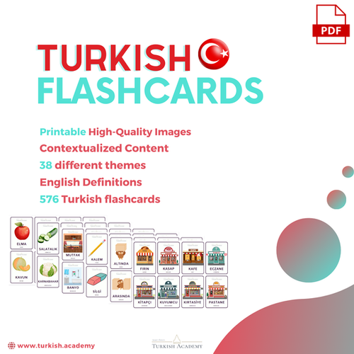 Turkish Vocabulary Flashcards (All Themes) | Turkish Academy