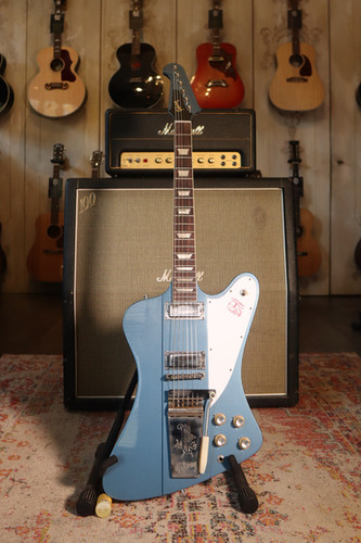 Gibson '63 Firebird V Pelham Blue Ultra Light Aged | Sixty Sixty Sounds