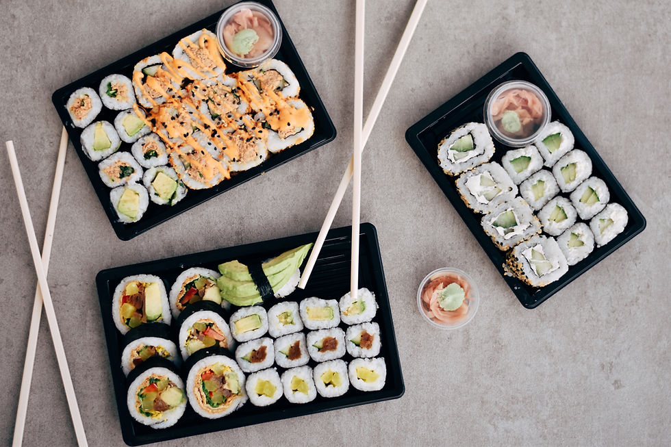 Packaging para sushi y comida asiática