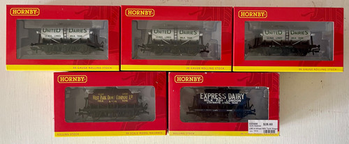 Hornby Lot of 5 SUPER DETAILED 3 wheel tank wagons | TrainMania