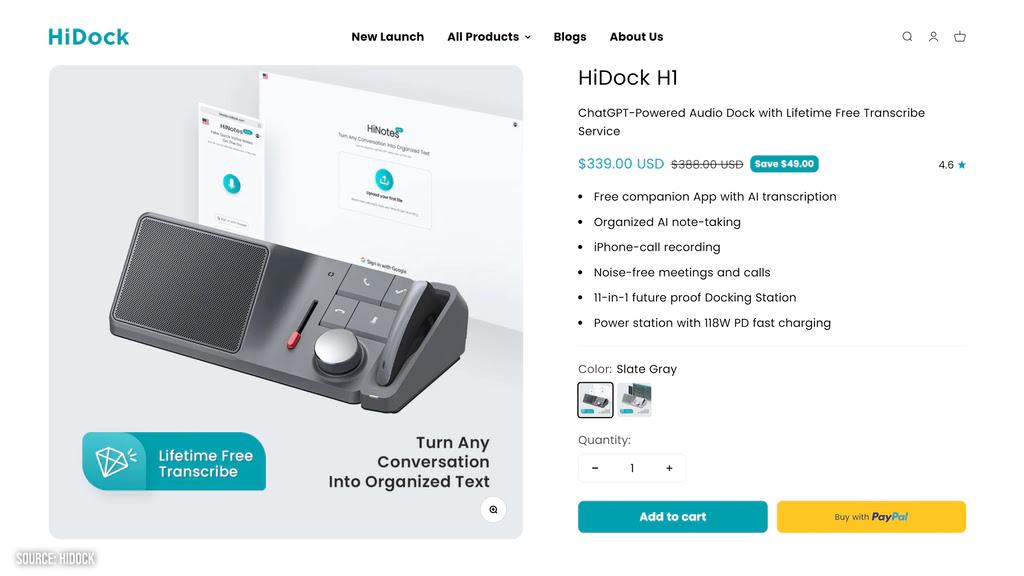 'Enhance Productivity with HiDock H1 Docking Station'