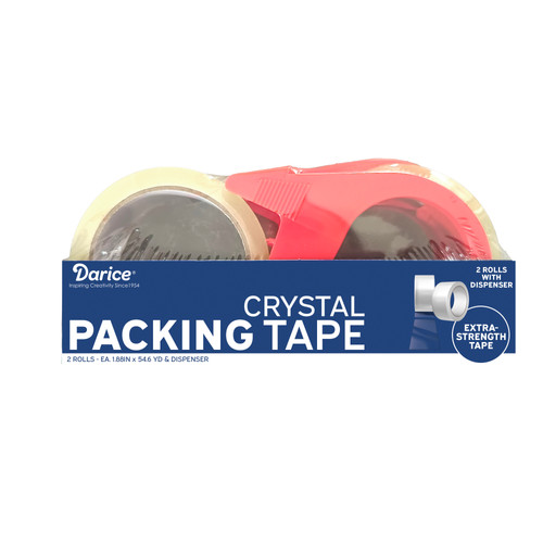 2 Pack Crystal Extra Strength Tape - 2 Heavy Duty Dispensers | Darice