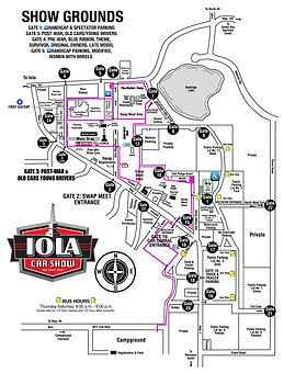 MAPS/RULES | Iola Car Show | Wisconsin