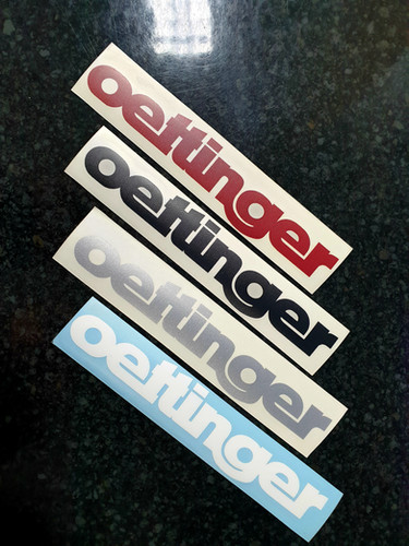 Oettinger Logo Vinyl Sticker (Standard) | DCD Motorsport