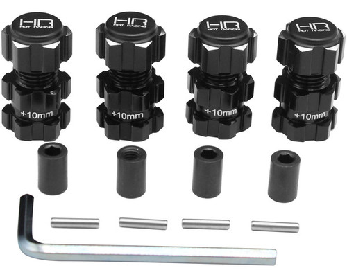 MXX10W01 - Aluminum +10mm 17mm Splined Hubs Maxx | Hot Racing