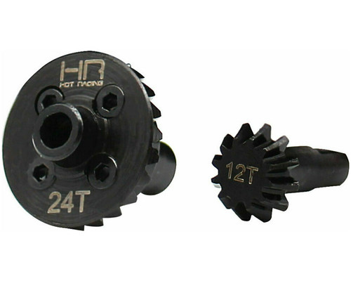 TRXM9224 - Steel Helical Diff Ring/Pinion Stock (12/24) TRX4M | Hot Racing