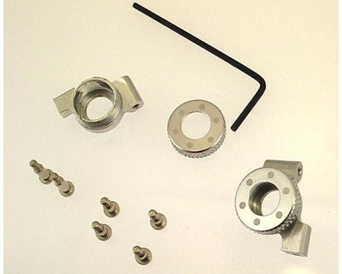 EXT2208 - Silver Aluminum Rear Knuckles | Hot Racing