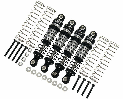 RACM51DP08 - Threaded Aluminum Shocks Full Set Ascent 18 | Hot Racing