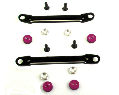 HET28X01 - Black Aluminum Strut Tower Brace Kit | Hot Racing