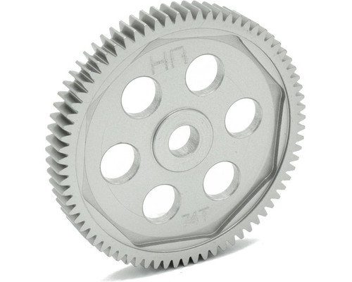 SCT874H - 74t 48p Hard Anodized Aluminum Spur Gear Asc | Hot Racing