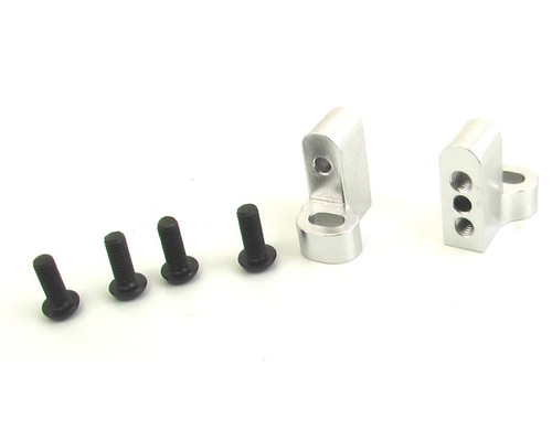 CCR24L08 - Silver Aluminum Dig Servo Mounts | Hot Racing
