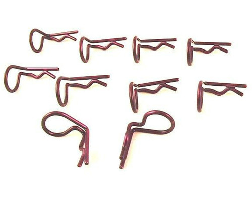AC01B07 - Body Clips with 90 Degree Bend (10)(Purple) | Hot Racing
