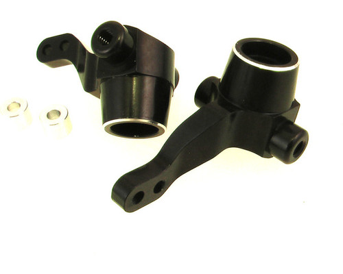 TCR2101 - Black Aluminum Steering Knuckle CR01 | Hot Racing