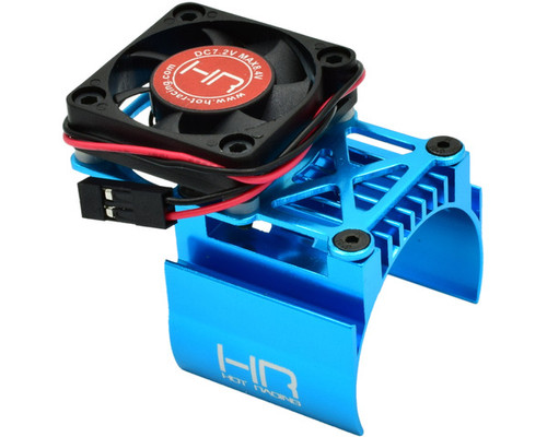 MH550T16 - Clip-On Motor Heat Sink W/ Fan and Adj. Mount (Tamiya Blue ...