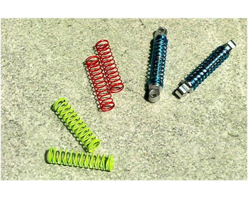 EXT32208 - Silver Aluminum Friction Shock Set 30mm Assembled | Hot Racing