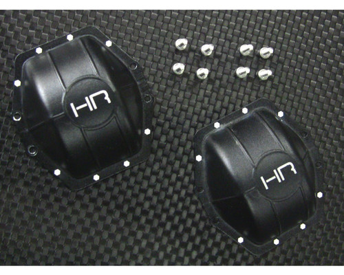 WRA12C01 - Aluminum Ar60 Axle Diff Covers (Black) - Axial Yeti Wraith ...
