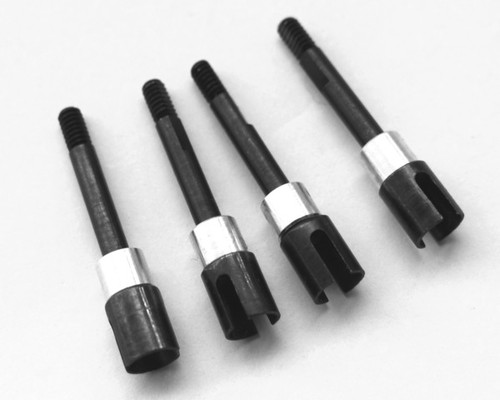 SMFD139W - Steel +3mm Extension Axle Stubs - Losi 1/24 Micro | Hot Racing