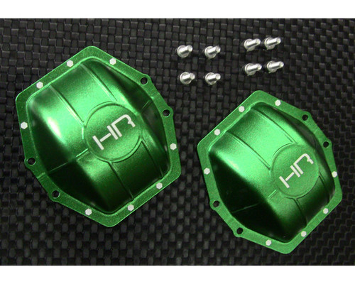WRA12C05 - Aluminum Ar60 Axle Diff Covers (Green) - Axial Yeti Wraith ...
