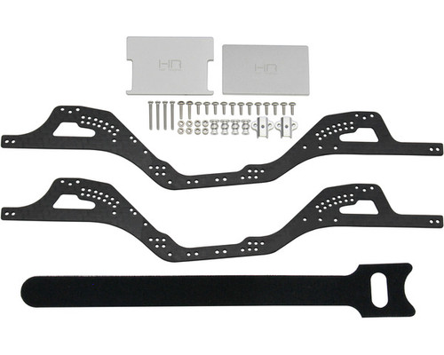 SXTF14GAC - LCG Graphite Angled Chassis Kit SCX24 | Hot Racing