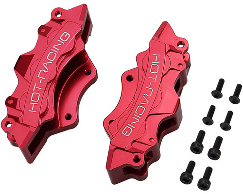 FSC39CF02 - Red Aluminum Front Brake Calipers TRA FSC | Hot Racing