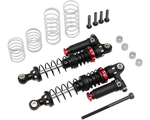 TD80RV02 - 80mm Aluminum Piggyback Shocks Adjustable | Hot Racing