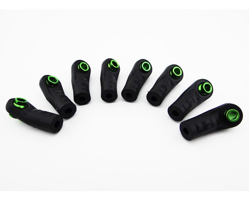 RCS160C05 - Curved Rod End Cups with 5.8mm Balls (8)(Green) | Hot Racing