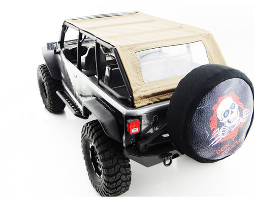 SCX14JST08 - J33P 4 Dr Soft Top Tan silver Rod | Hot Racing