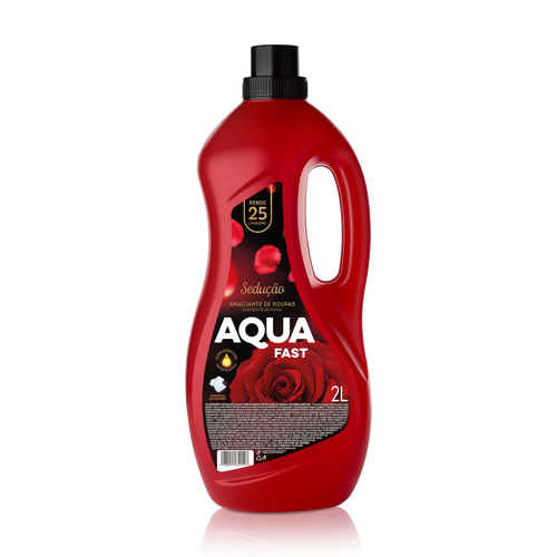Amaciante Aquafast Vermelho Sedução - 02 Litros | Leoclean